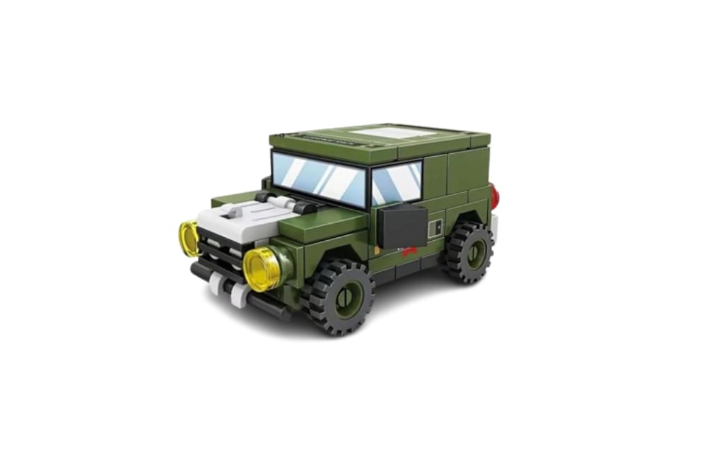 Military Jeep Building Blocks - GSB Toy Cars